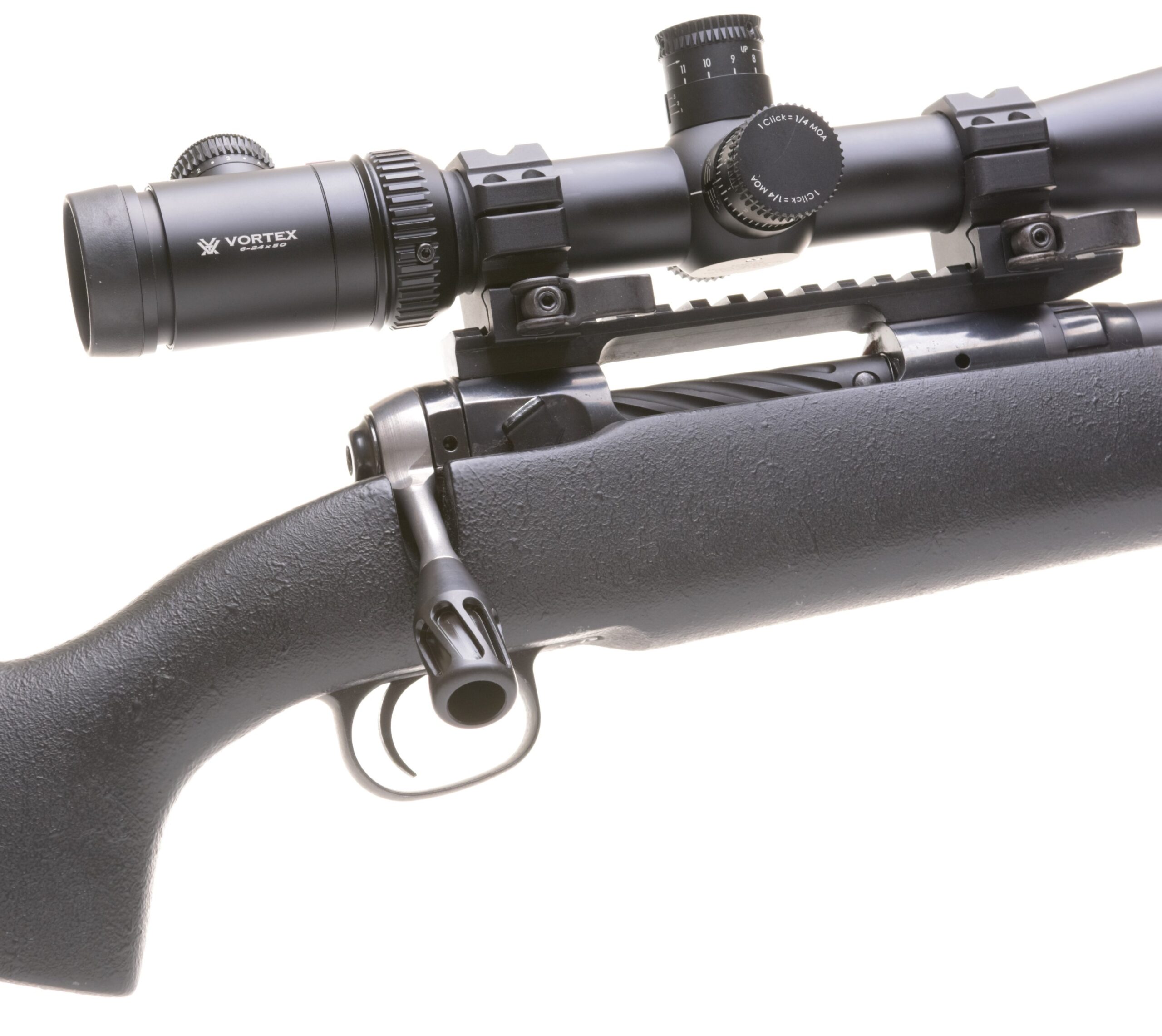 Savage 110 Round Back Profile RH Stainless w/ Fluted Black Knob ...